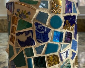 Mosaic Jar - Etsy