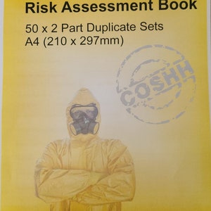 COSHH Risk Assessment Report Book - Etsy