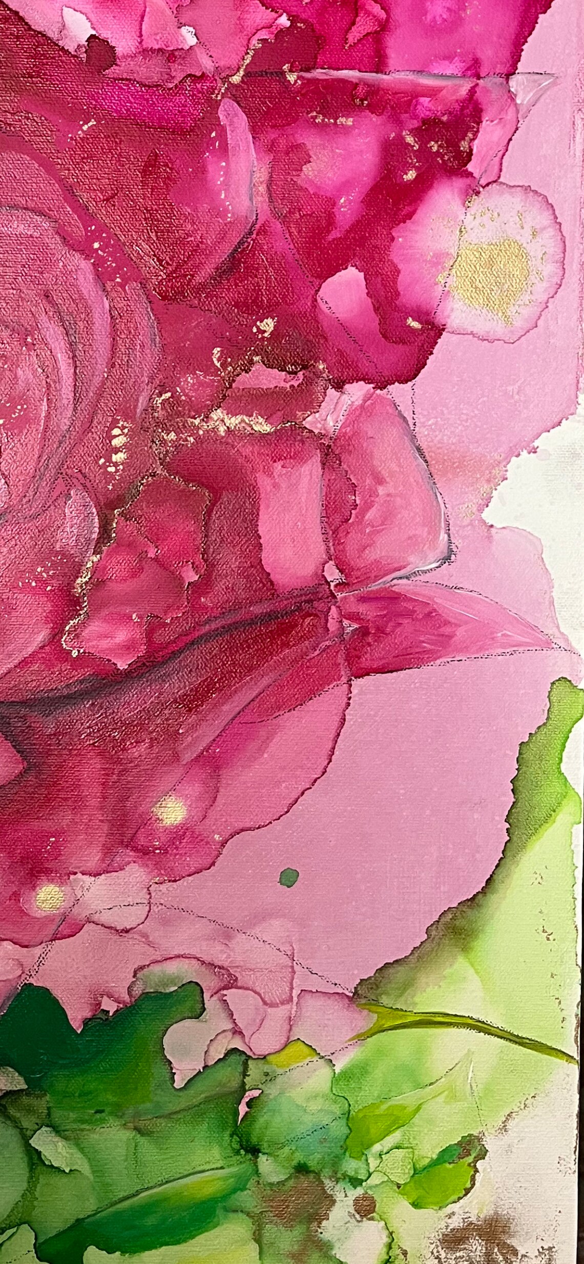 Abstract Rose Painting - Etsy