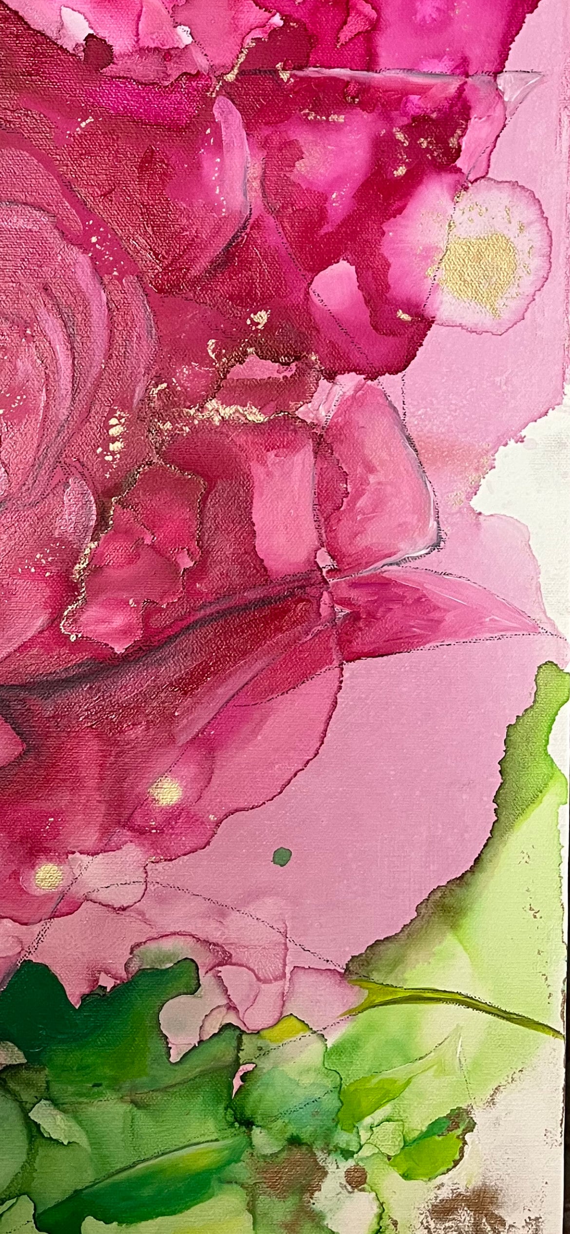 Abstract Rose Painting - Etsy