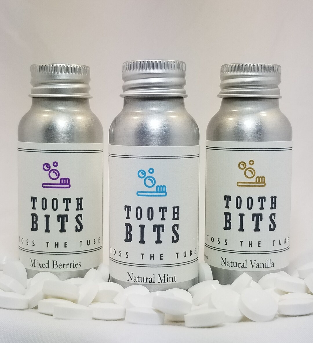 TOOTH BITS: Re-mineralizing Toothbrushing Tablets - Etsy