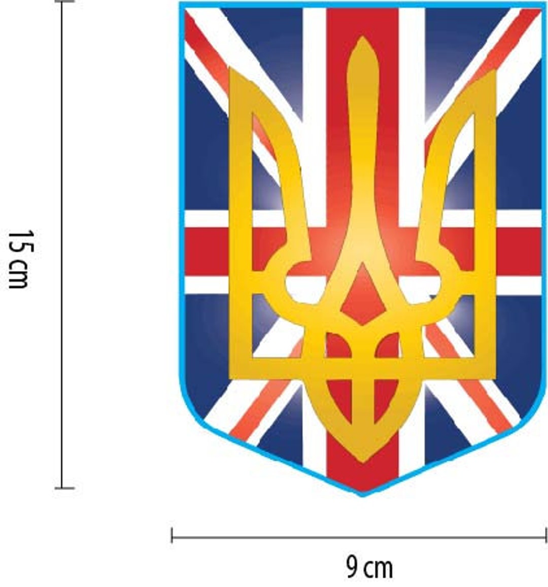 Ukrainian Car Stickers "ukrainian Trident - Union Jack" - Etsy
