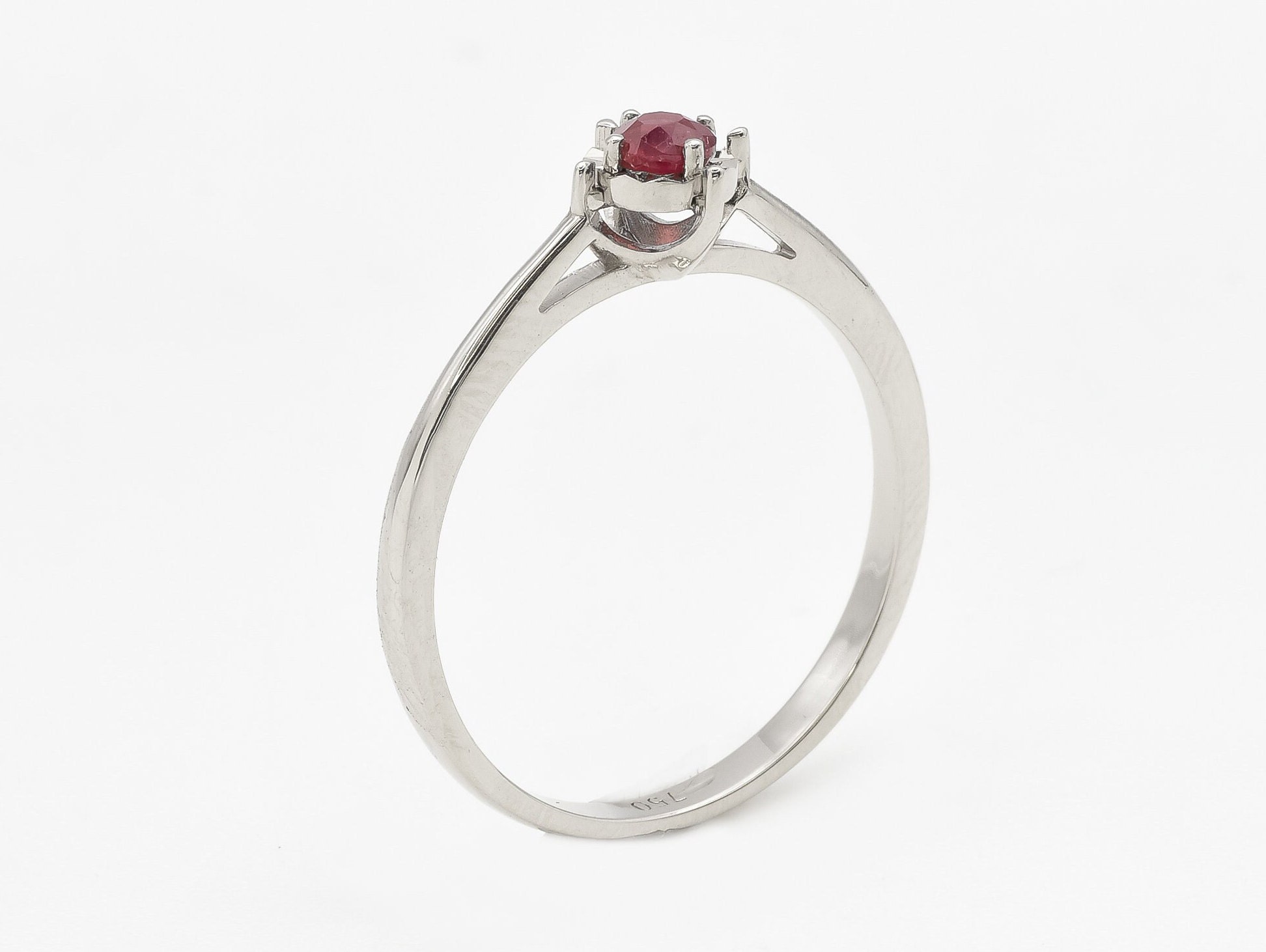 Genuine Ruby Ring, 18K Solid Gold Ring, Delicate Ruby Ring, Victorian ...