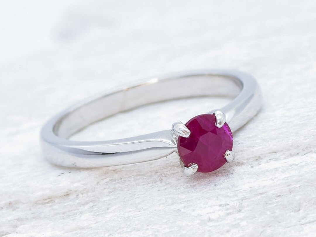 Real Ruby Ring, Vintage Ruby Ring, Certified Ruby Ring, Natural Ruby, 18K Solid Gold Ring ...