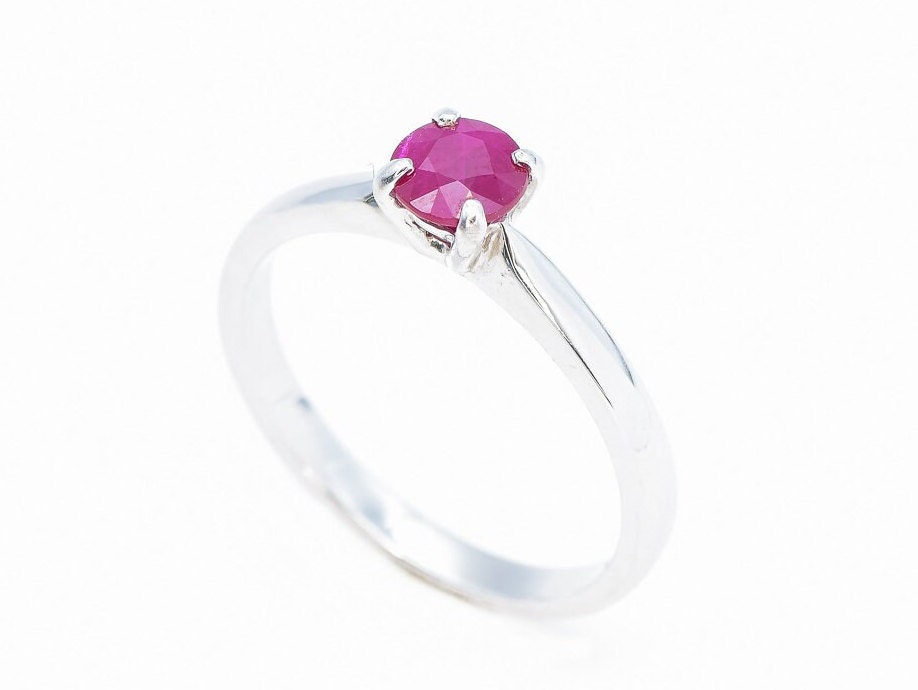 Real Ruby Ring Vintage Ruby Ring Certified Ruby Ring - Etsy