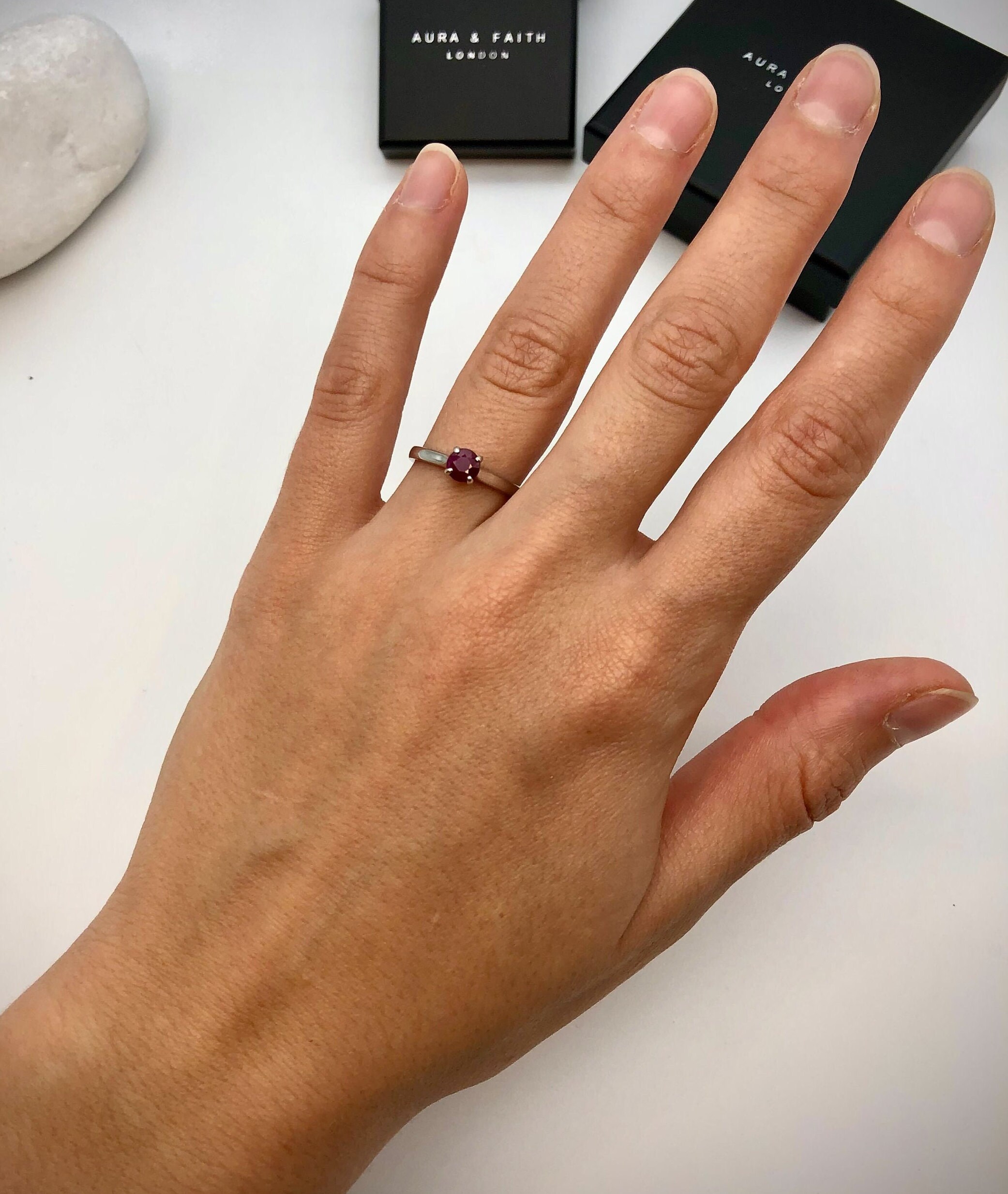 Real Ruby Ring Vintage Ruby Ring Certified Ruby Ring - Etsy