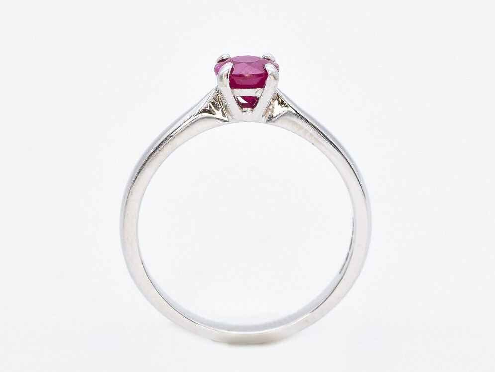 Real Ruby Ring Vintage Ruby Ring Certified Ruby Ring - Etsy