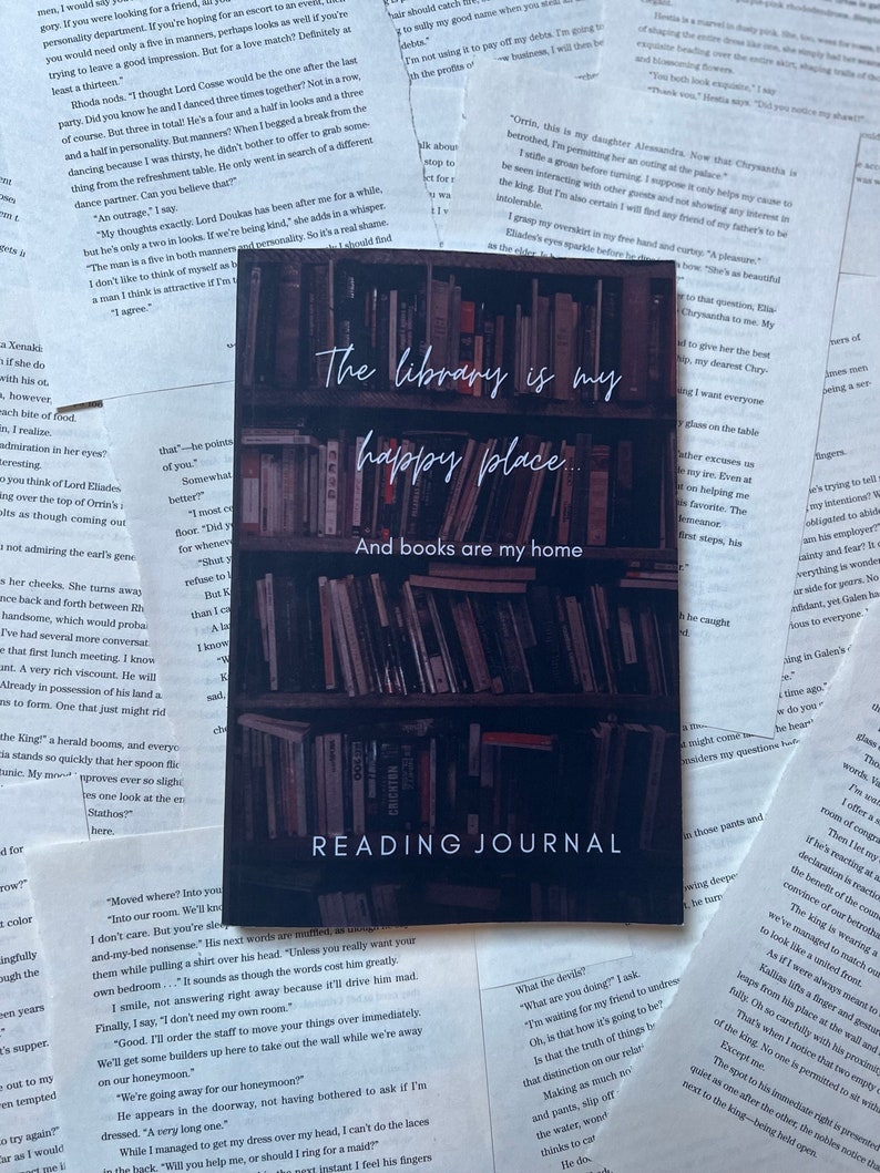 Beautiful Reading Journal Library Book Journal Book Review - Etsy