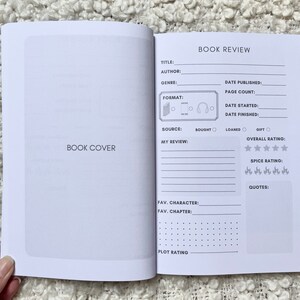 Beautiful Reading Journal | Library Book Journal | Book Review Log ...