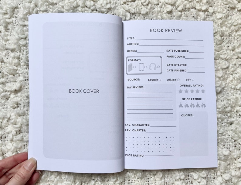 Beautiful Reading Journal Library Book Journal Book Review - Etsy