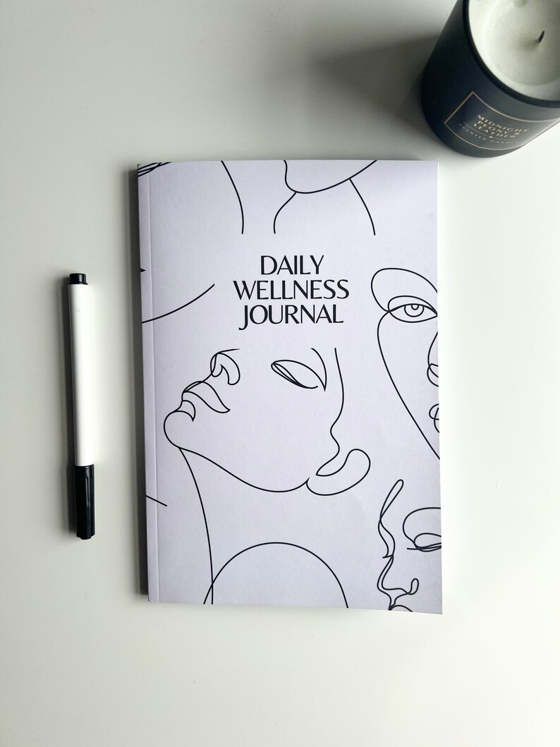 Beautiful Daily Wellness Journal Guided Mental Health - Etsy
