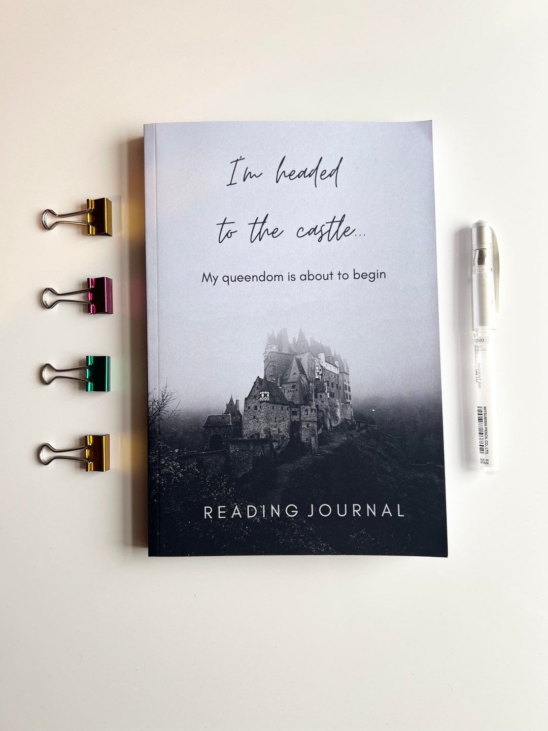 Beautiful Reading Journal | Castle Book Journal | Book Review Log ...