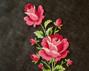Vintage Unused Hand Embroidered Mourning Hanky - Etsy