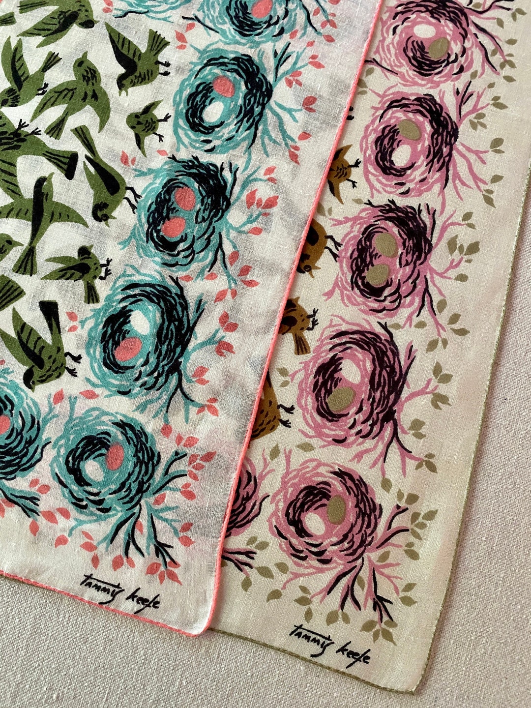 Vintage Designer Hanky by Tammis Keefe - Etsy UK