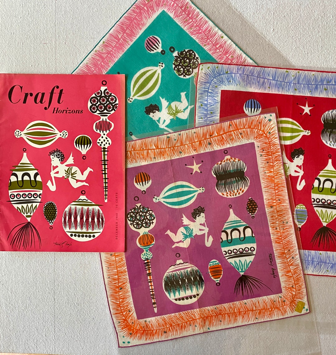 Tammis Keefe Designer Hanky Iconic Mid Century - Etsy
