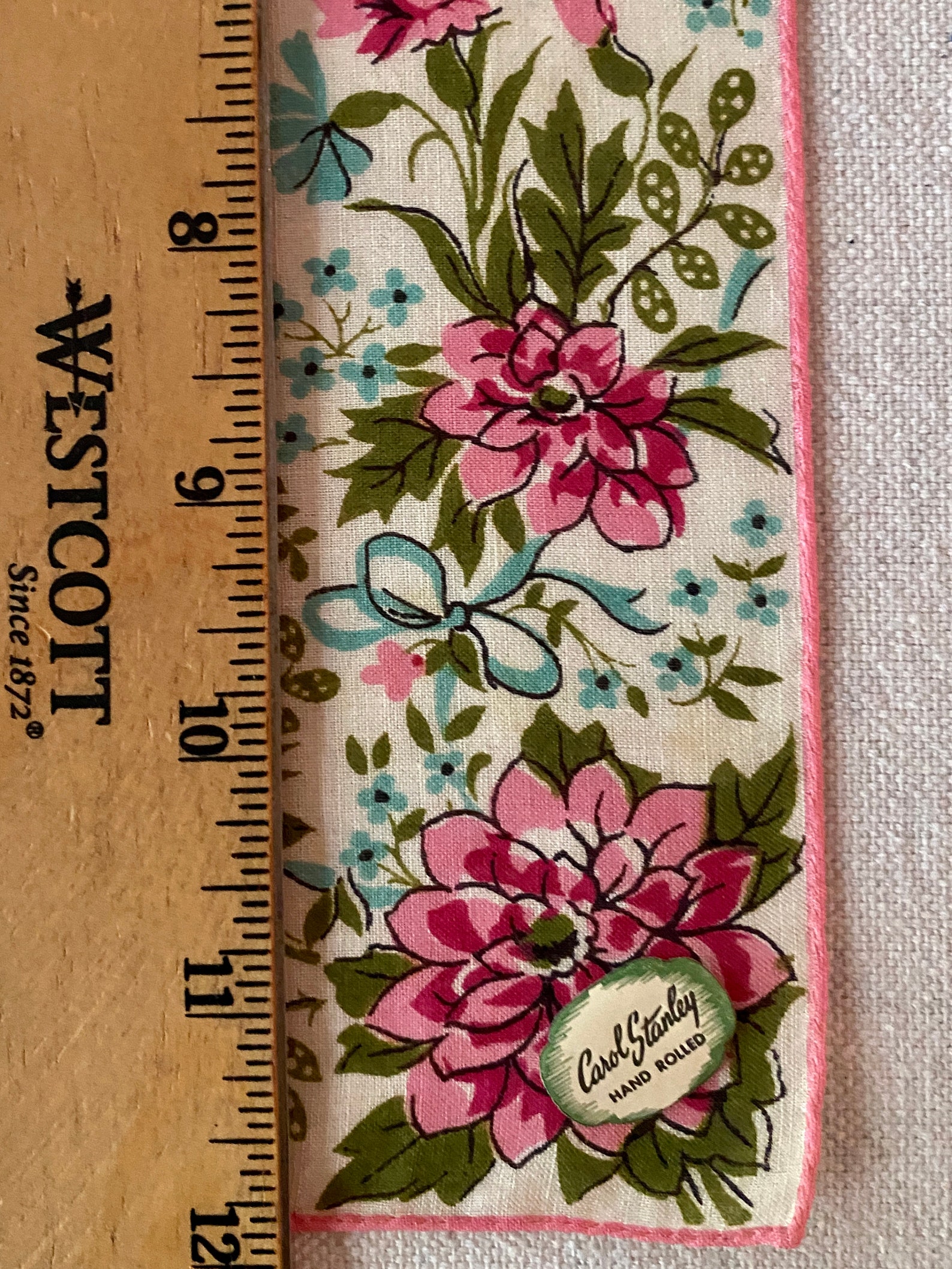 Vintage Mid Century Carole Stanley Hanky Original Tag - Etsy