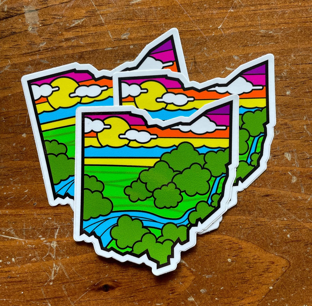 Ohio State Lines Sticker - Etsy