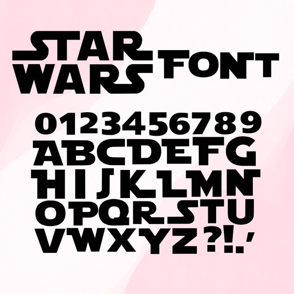 Jedi Font - Etsy