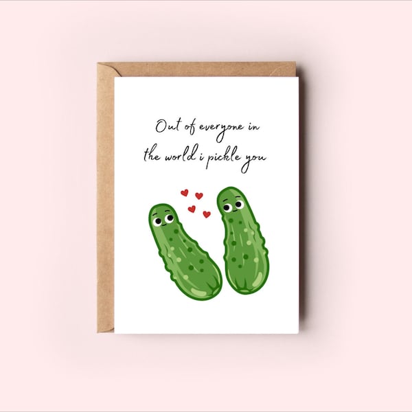 Funny Pickle Card - Etsy