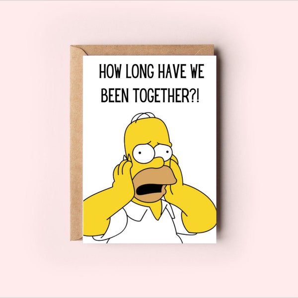 Simpsons Anniversary Card Download - Etsy