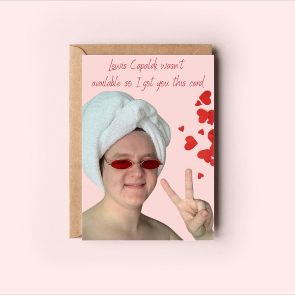 Lewis Capaldi Card - Etsy