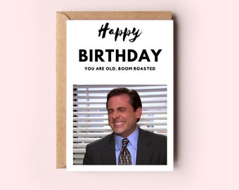 Michael Scott the Office Printable Happy Birthday Card - Etsy