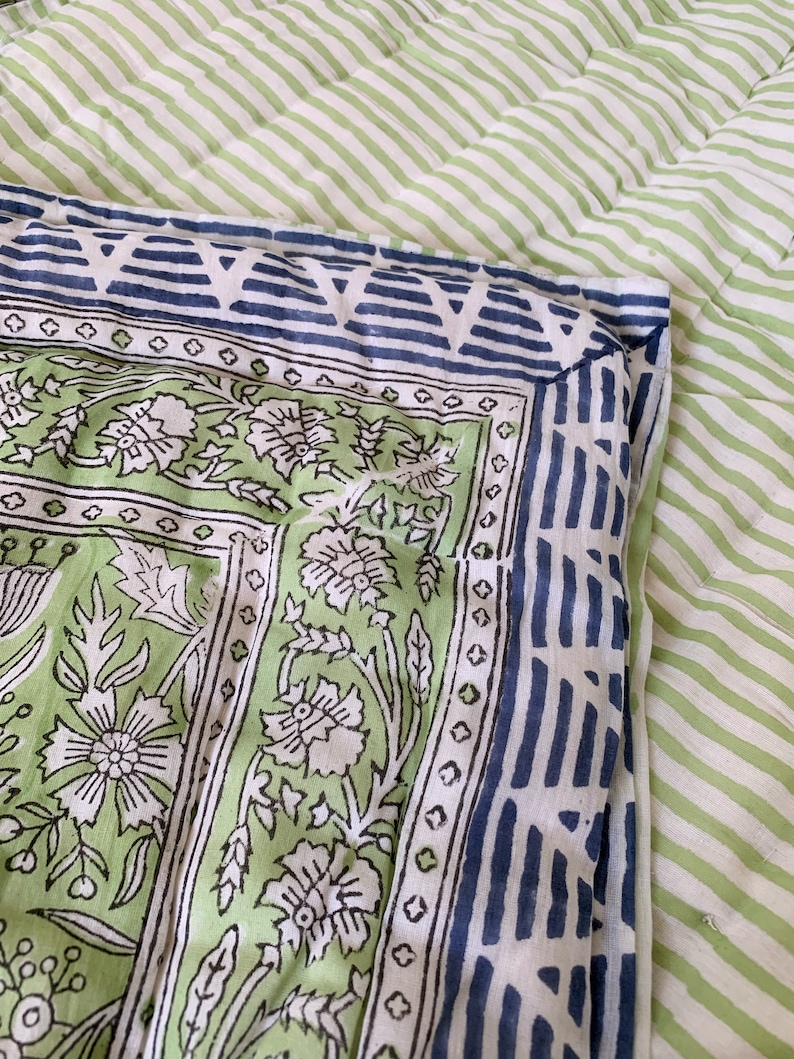 Jaipuri Razai · 100% Cotton Quilt · Made in India · Handmade Block ...