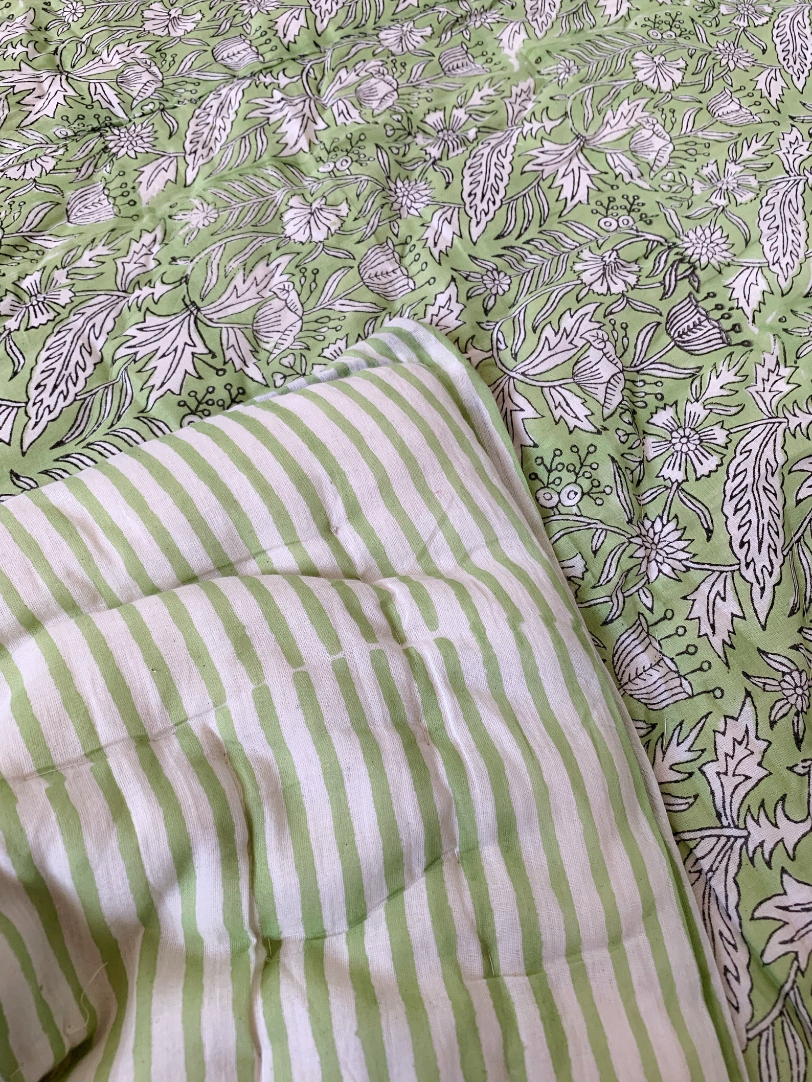 Jaipuri Razai · 100% Cotton Quilt · Made in India · Handmade Block ...