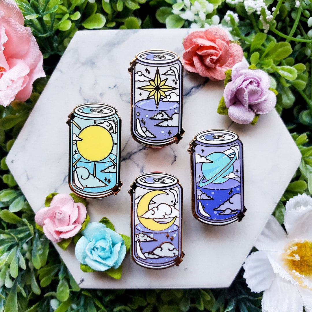 Celestial Soda Can Pins | Cute Pins | Drink Pins | Kawaii Pins | Gift ...