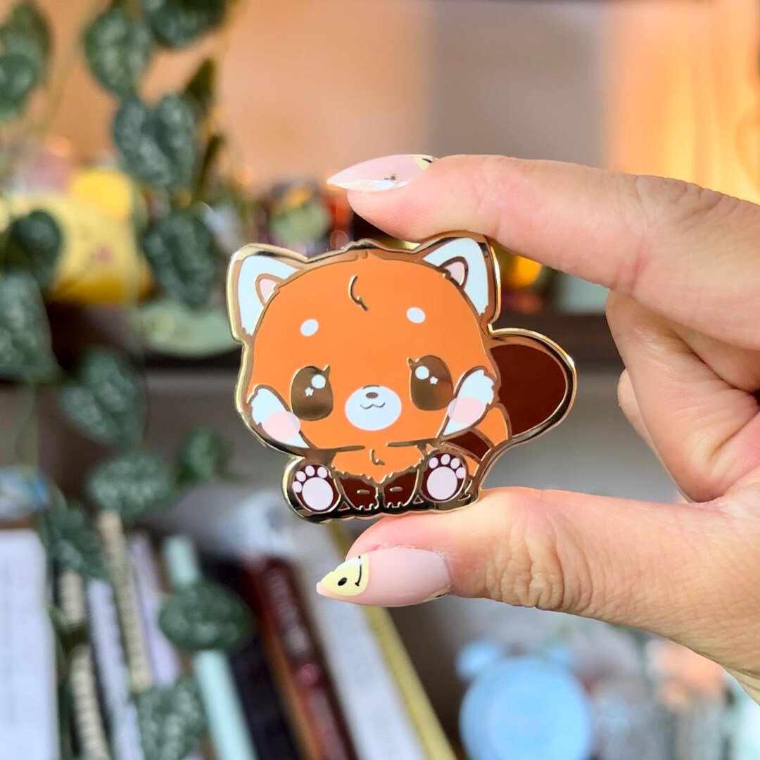 Rory the Red Panda | Enamel Pin | Red Panda Pin | Cute Panda Pin | Red ...