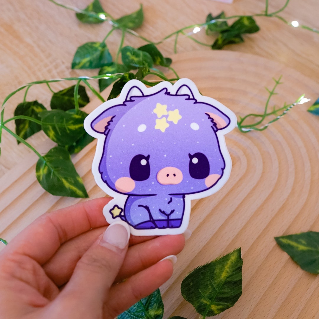 Milkie Way Cow Sticker | Cute Cow Sticker | Cow Sticker | Kawaii Cow ...