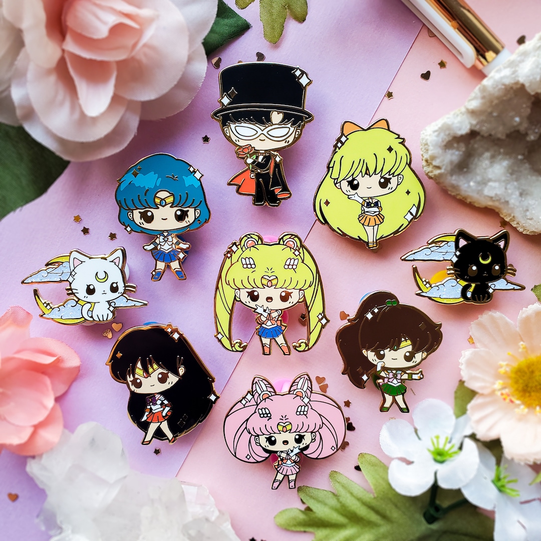 Sailor Moon Character Pins | Sailor Scout Pins | Magical Girl Pins ...