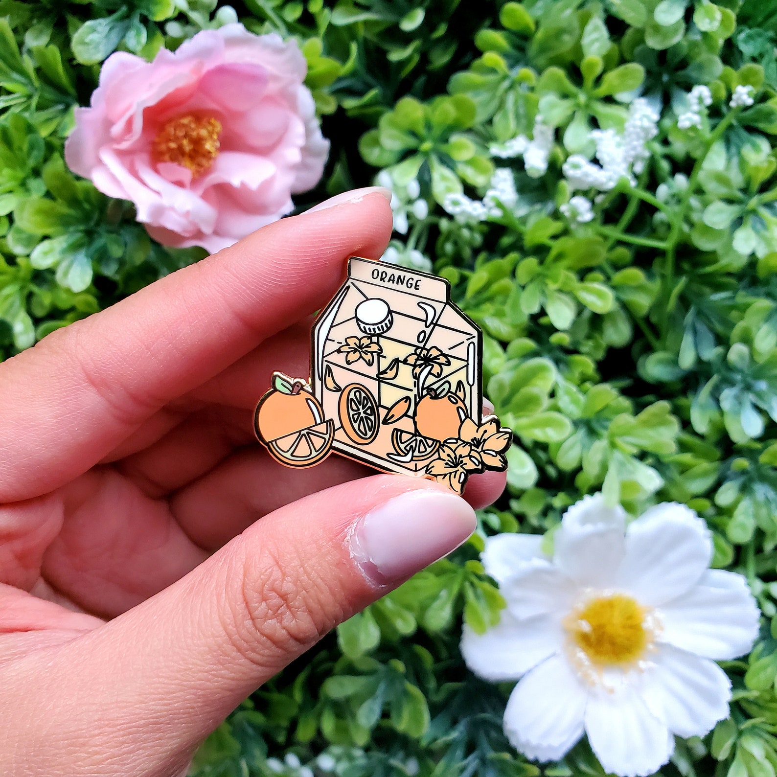 Fruit Milk Pins: Strawberry Milk | Peach Milk | Orange Milk | Milk Pins ...