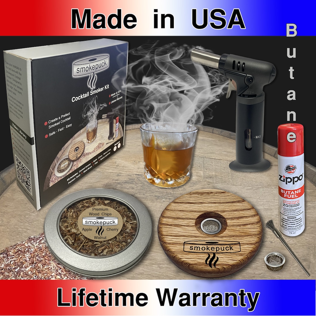 Smokepuck Cocktail Smoker Kit With Torch & Butane | Made in USA ...