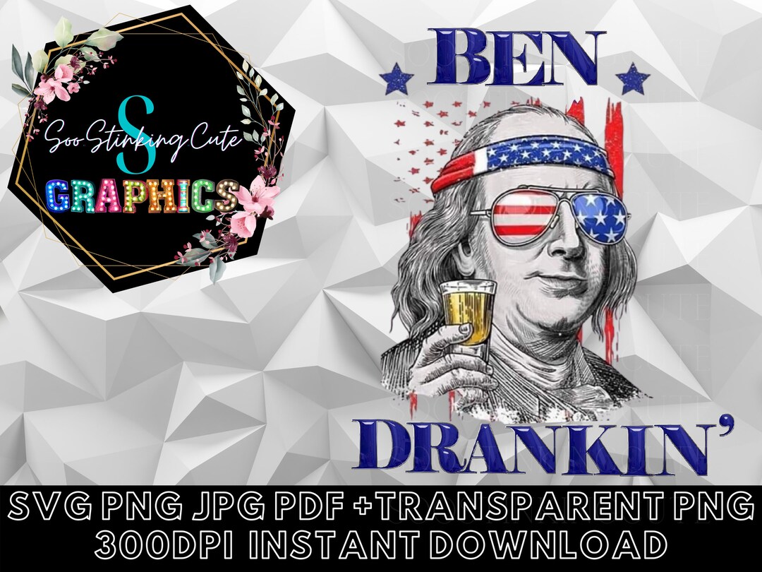 Ben Franklin Digital Download|jpg PNG SVG Instant Download|graphic File ...