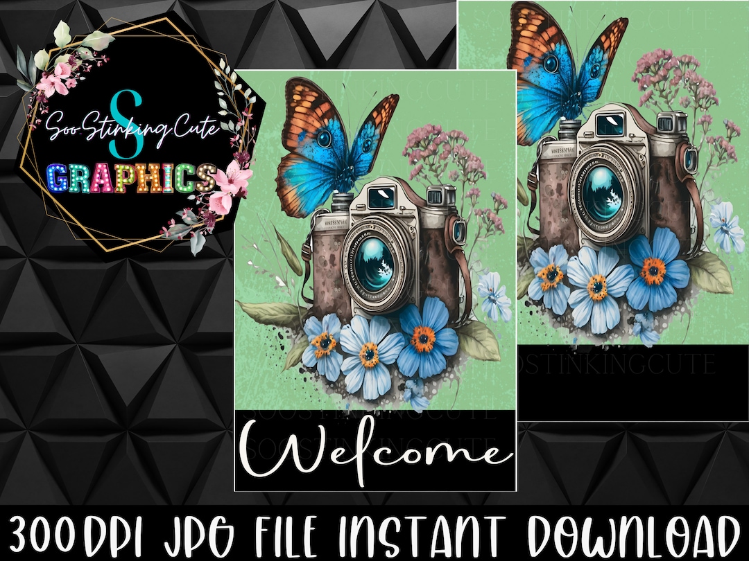 Camera Bird Flag Instant Download,camera Download,bird Graphic Clipart ...