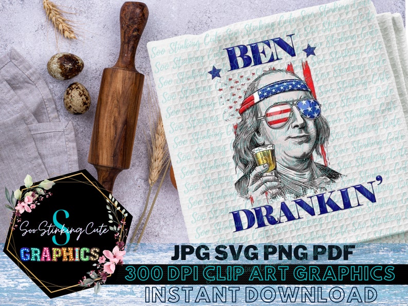Ben Franklin Digital Downloadjpg PNG SVG Instant - Etsy