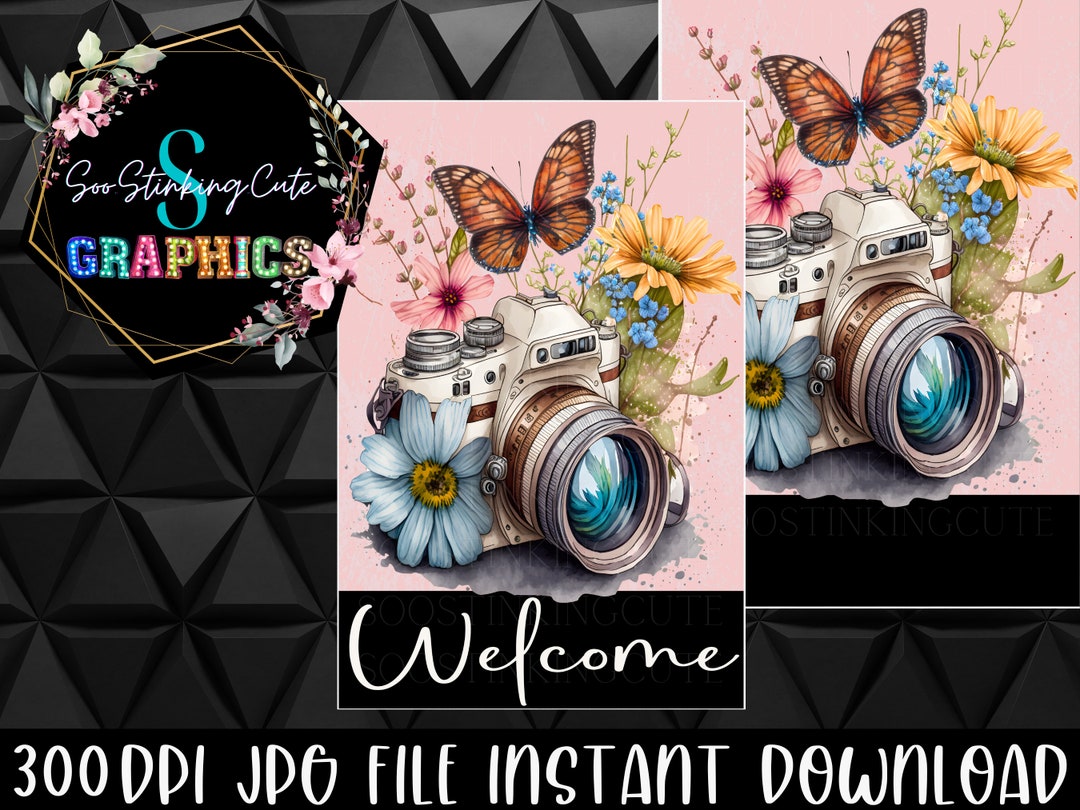 Butterfly Camera Garden Flag Download,butterfly Flag,summer Garden Flag ...