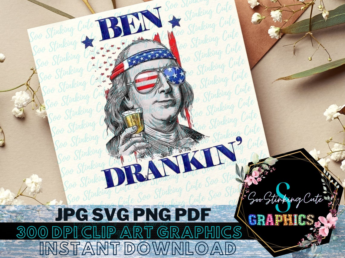 Ben Franklin Digital Downloadjpg PNG SVG Instant - Etsy