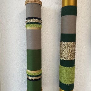 Green Rope Wall Art Tailoring Art Sewing Themed Wrapped Art Textile ...