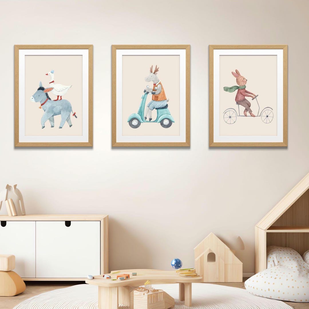 Printable Kids Room Posters - A4 & 8x10 in PDF - Set of 3 Prints - Etsy