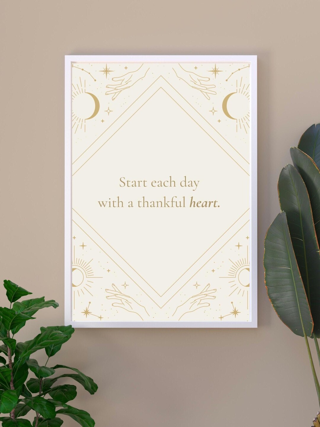 Gratitude Poster: Thankful Heart Printable Wall Art - A4 PDF Digital ...