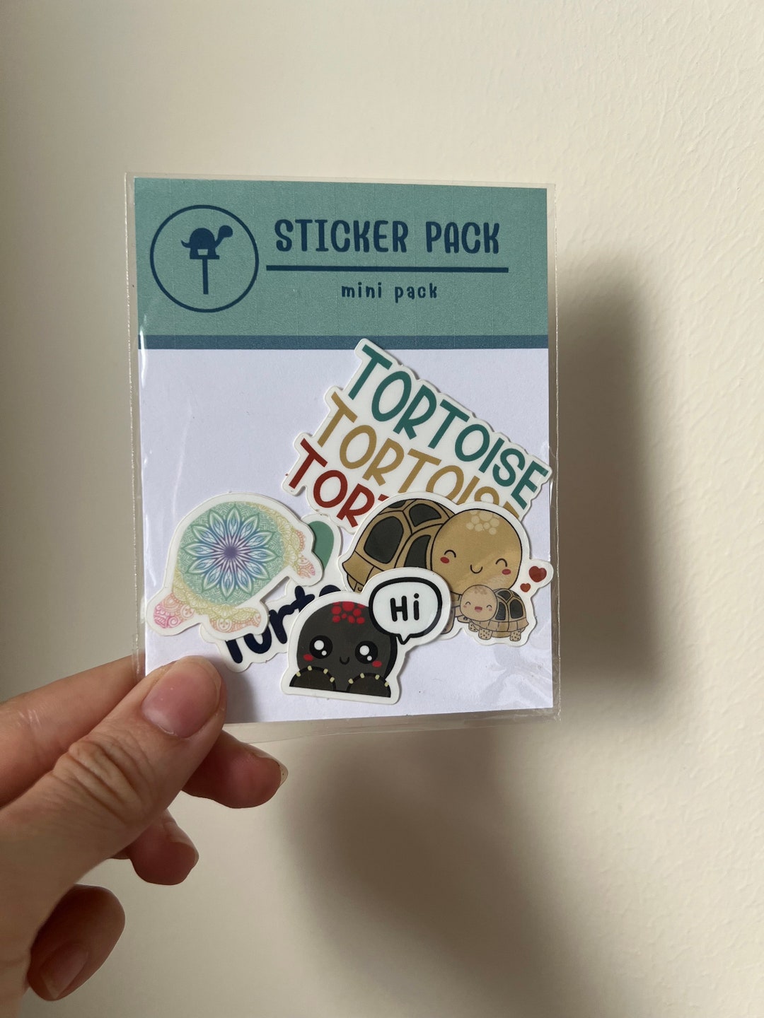 Mini Stickers Cute Tortoise Sticker Pack Vinyl Decal Set Turtle Owners ...