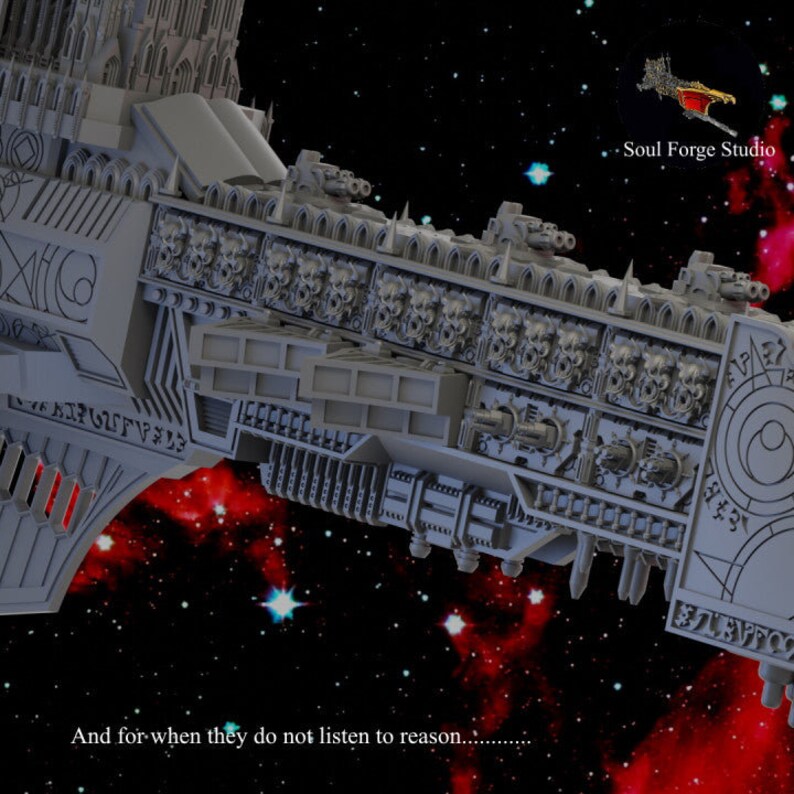 Fidels Lexus Titanic Battleship Soulforge Battlefleet - Etsy