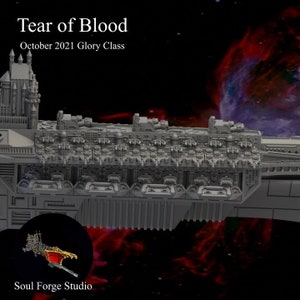 Tear of Blood, Titanic Battleship, Soulforge Battlefleet - Etsy