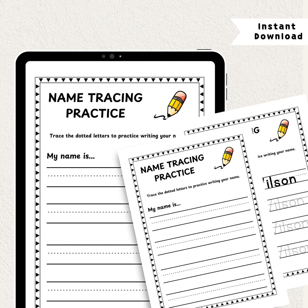 My Name Is… | Personalized Name Tracing Worksheet | Prek, TK ...