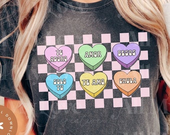 Spanish Valentine Svg - Etsy