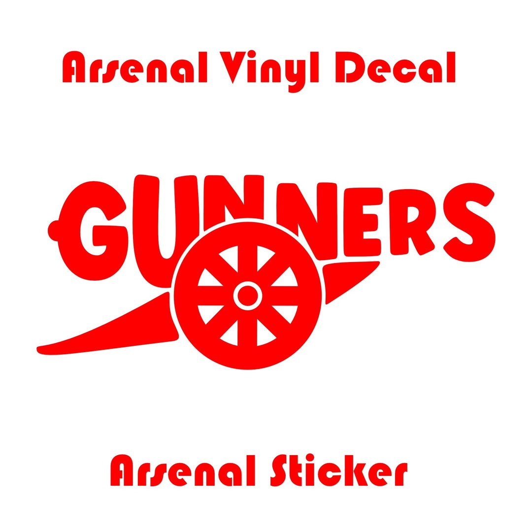 Arsenal Fan Inspired Wall Decal Bedroom Sticker Gunners Gift for Him ...