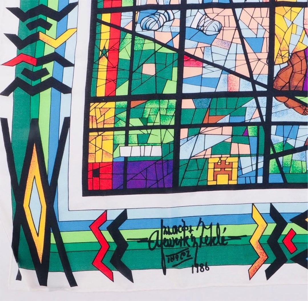 Afework Tekle Print Silk Scarf - Etsy