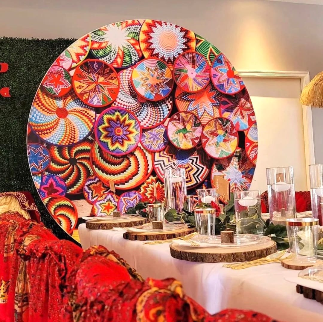 HARAR (ሀረር) Bahelawi Messob’s 3D Print, Double-sided Polyester Canvas ...